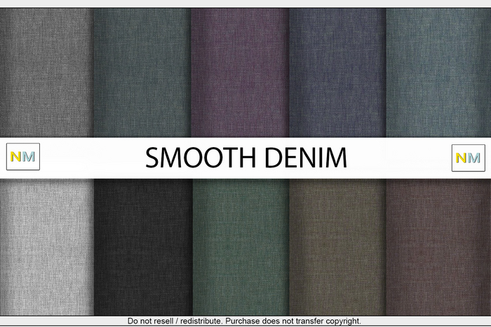 Second Life Marketplace - Smooth Denim Seamless Textures Nessmarket B